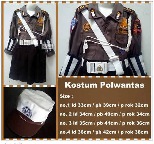 Baju Kostum Polisi | Sewa Kostum Anak di Jakarta Tangerang Bekasi Depok ...